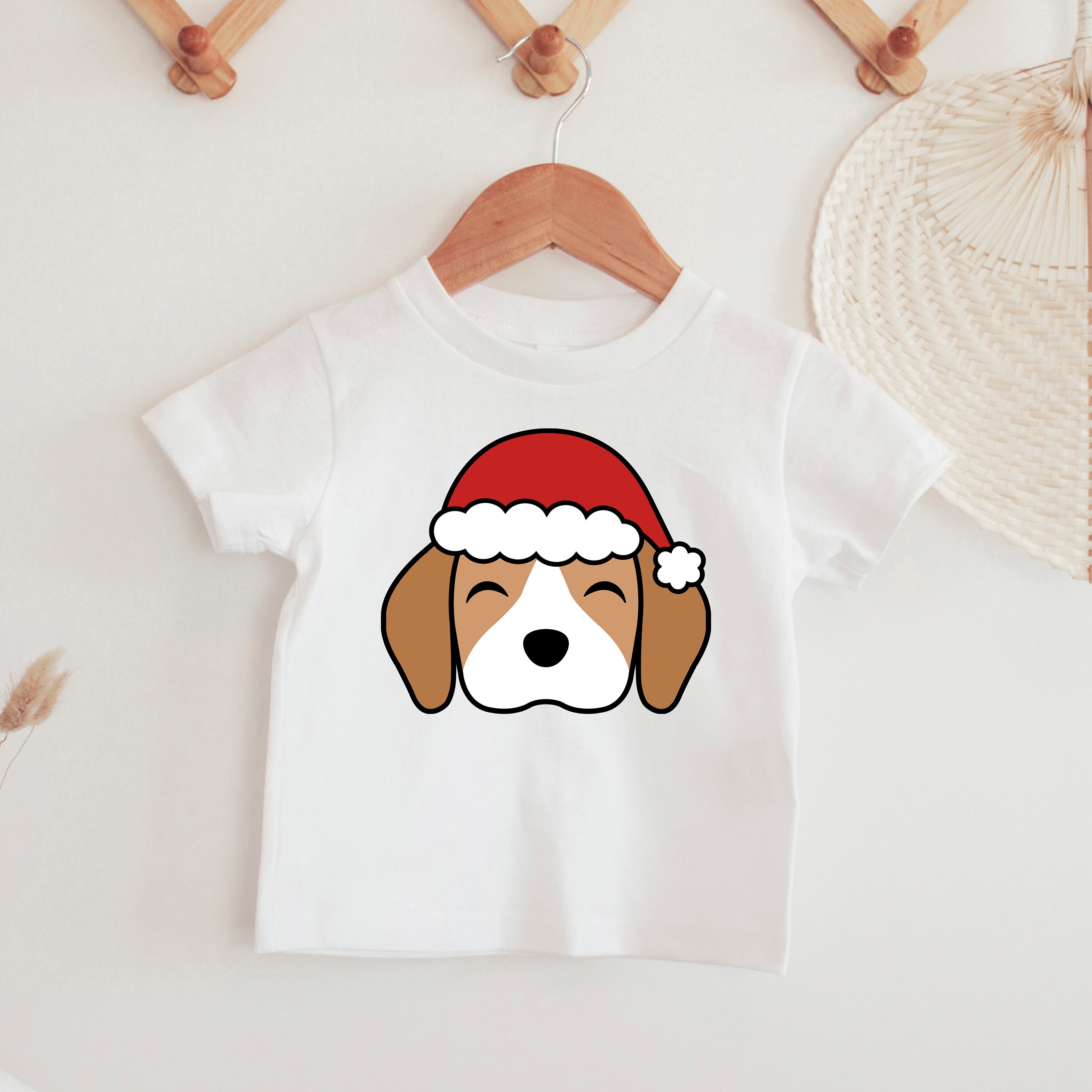 Christmas Beagle SVG: Dog Santa Hat Vector, Puppy PNG (digital Download ...