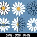Daisy SVG Daisy Split Monogram Svg Flower Svg Monogram Svg - Etsy Canada