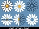 Daisy SVG Daisy Split Monogram Svg Flower Svg Monogram Svg - Etsy Canada