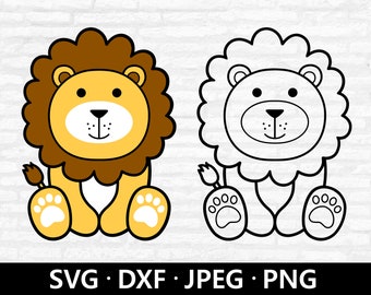 Baby Lion Bundle Svg. Cricut Cut Files Layered. Silhouette. - Etsy