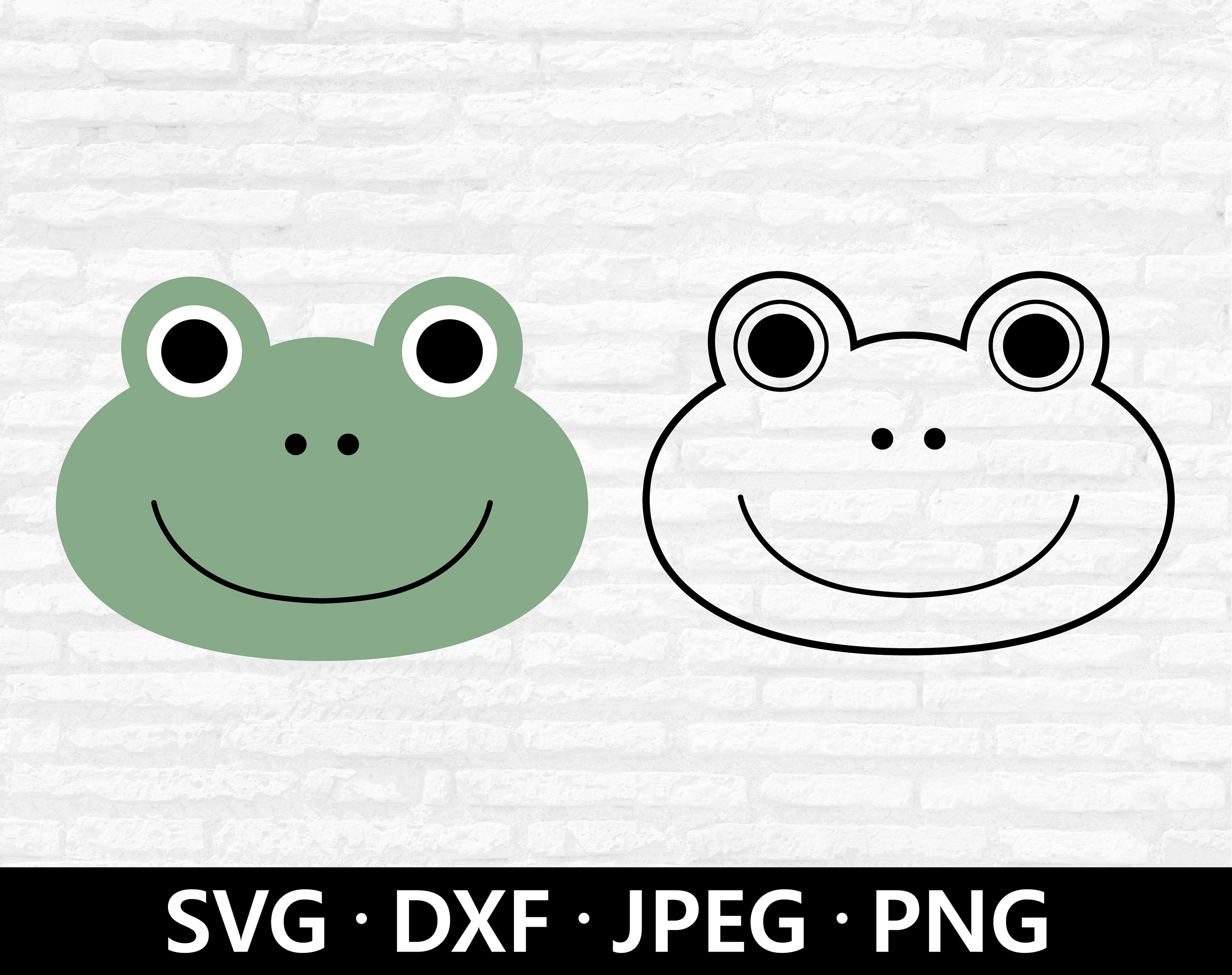 Frog Face SVG Cute Frog SVG Frog Clipart Frog Silhouette - Etsy Australia