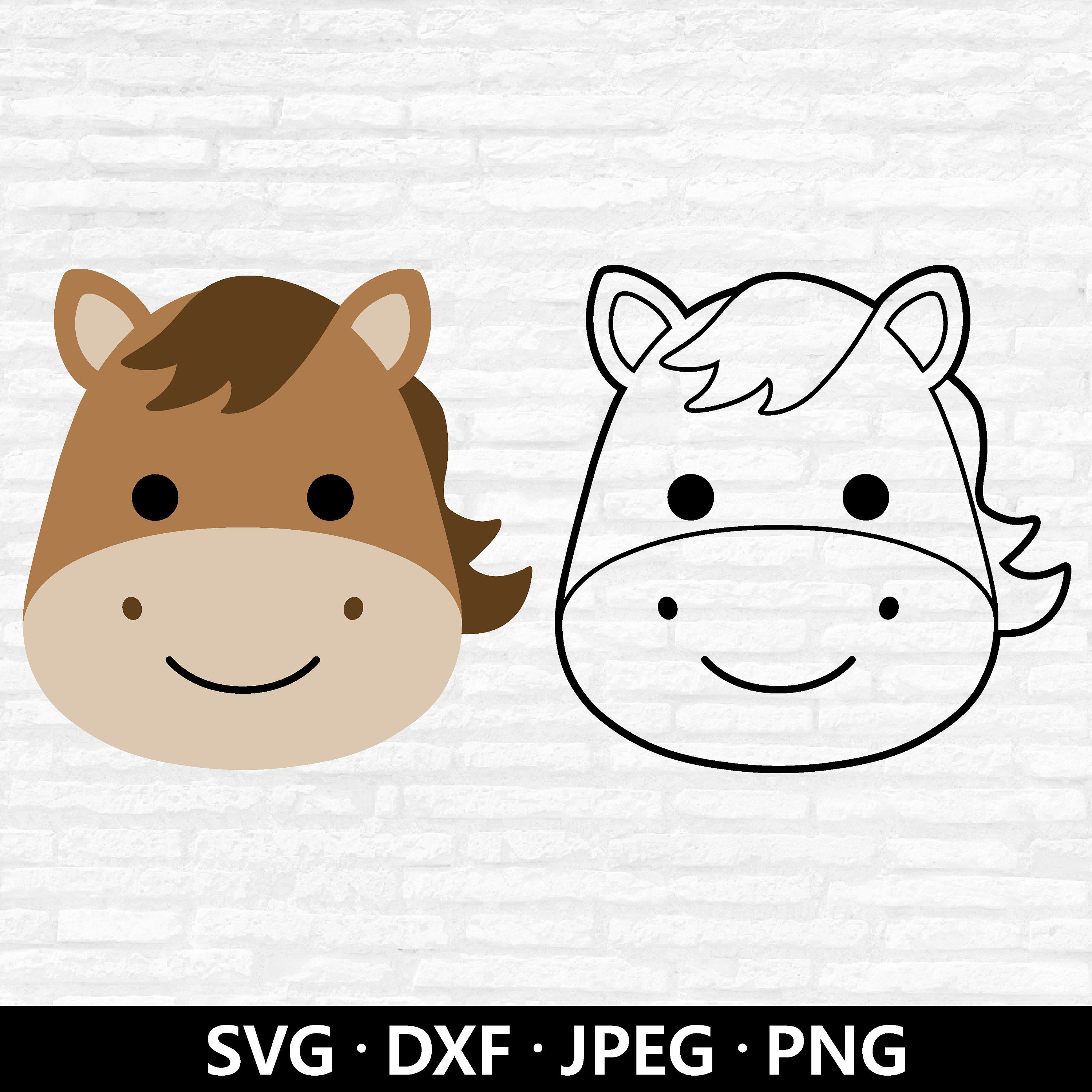 Cute Horse Head Clip Art