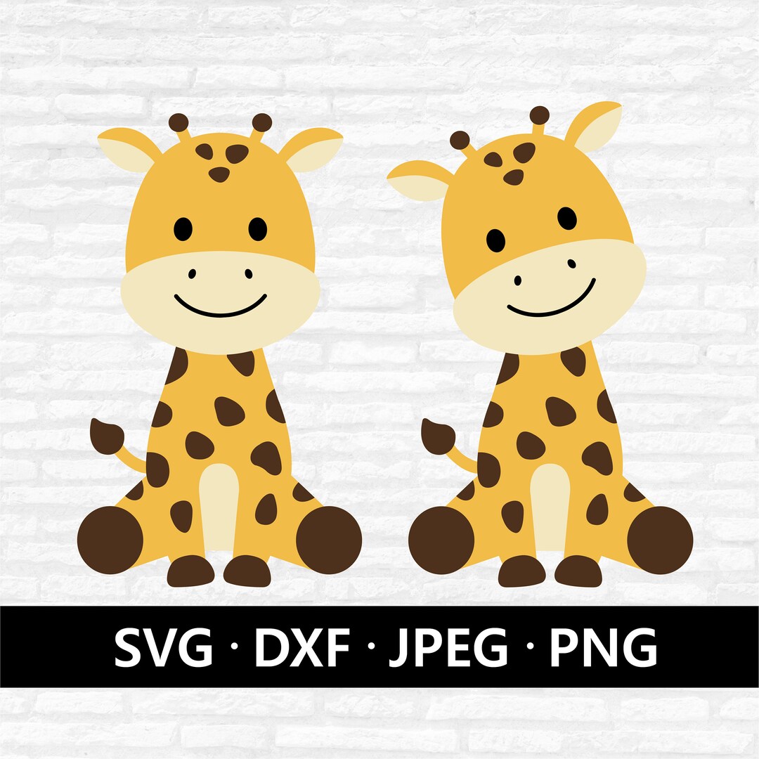 Cute Giraffe SVG Giraffe Svg Jungle Animals Svg Baby Animal - Etsy