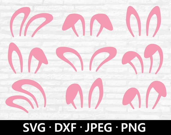 Bunny Ears SVG Bundle Easter Cut File Bunny Ears Svg Easter | Etsy