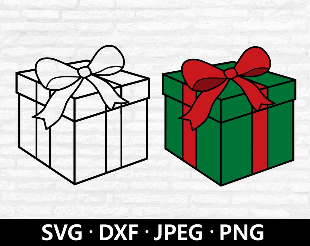 Christmas Gift SVG Present SVG Gift Box SVG Presents - Etsy