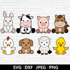 Safari Animals Outline SVG, Animal SVG Bundle, Jungle Animals Clipart ...