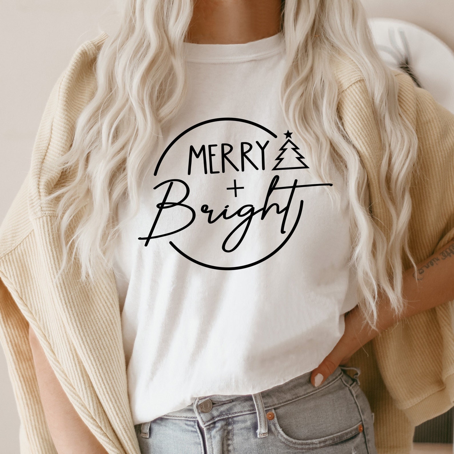 Merry Bright SVG Merry and Bright Svg Christmas Svg Merry - Etsy