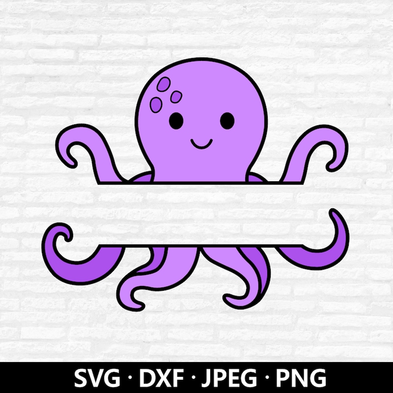 Purple Octopus Frame - Etsy