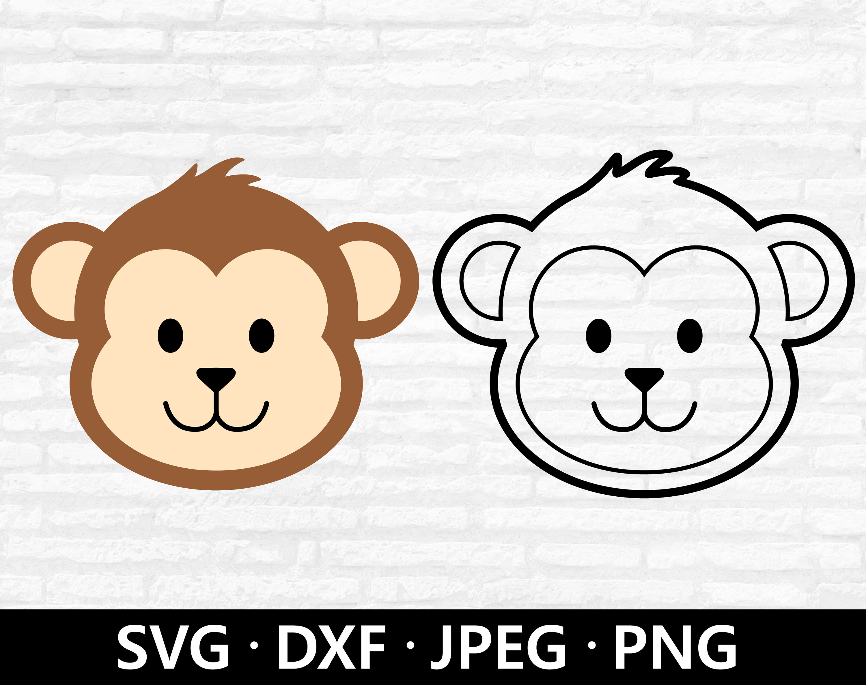 Baby Monkey Face Clipart