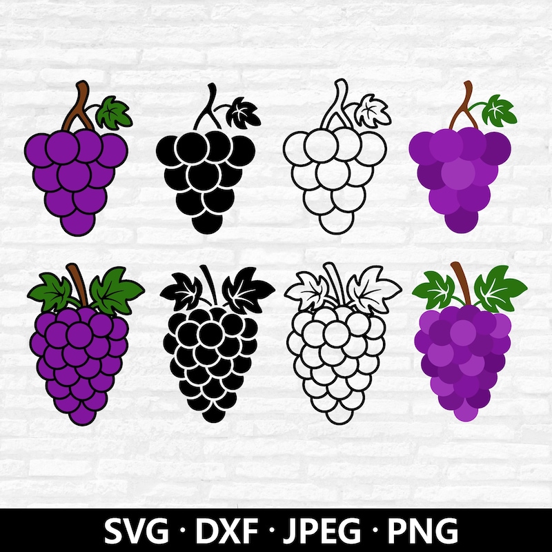 Bunch of Grapes - Etsy