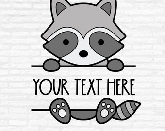 Raccoon SVG Set. Cricut Cut Files Silhouette. Layered Files. - Etsy