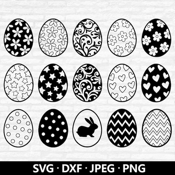 Easter Egg Outline Clipart