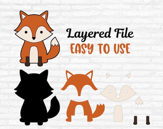 Baby Fox Stencil