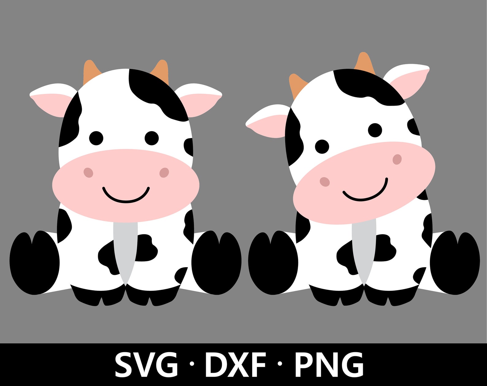 Baby Cow Svg Cute Cow Svg Cow Svg Cow Clipart Cow Cartoon | Etsy UK