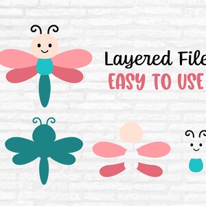 Dragonfly SVG, Dragonflies Clipart, Cute Bugs Cutting File, Insect PNG ...