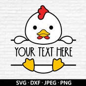 Funky Chicken Design SVG Vector Cutting File / Clip Art Available for ...