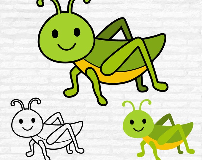 LOCUST SVG, Insect Svg, Locus Bug Svg, Grasshopper Svg, Silhouette ...