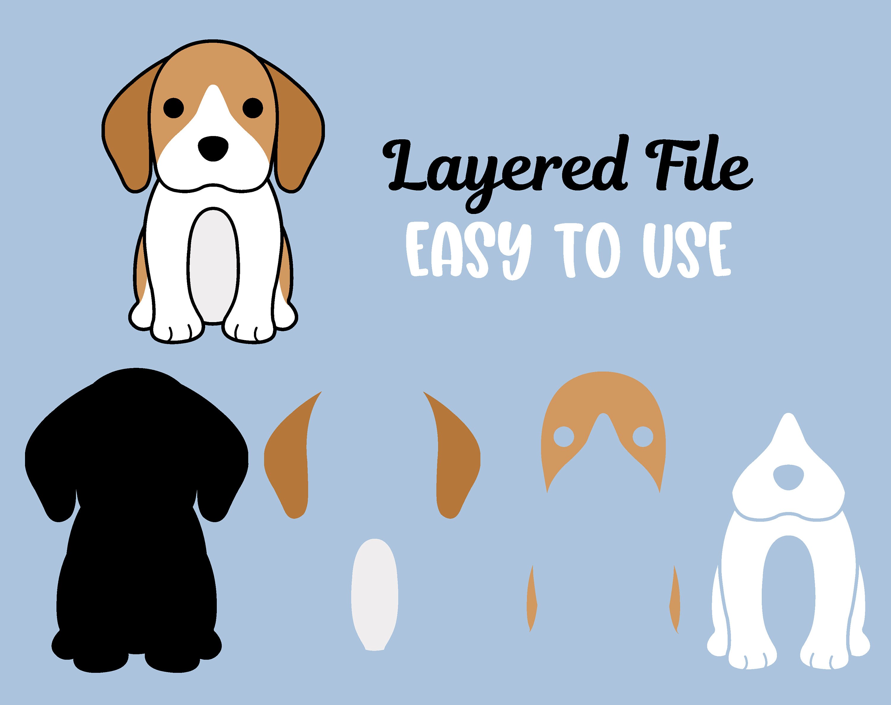 Beagle SVG Dog Svg File for Cricut Beagle Vector Clipart - Etsy Ireland