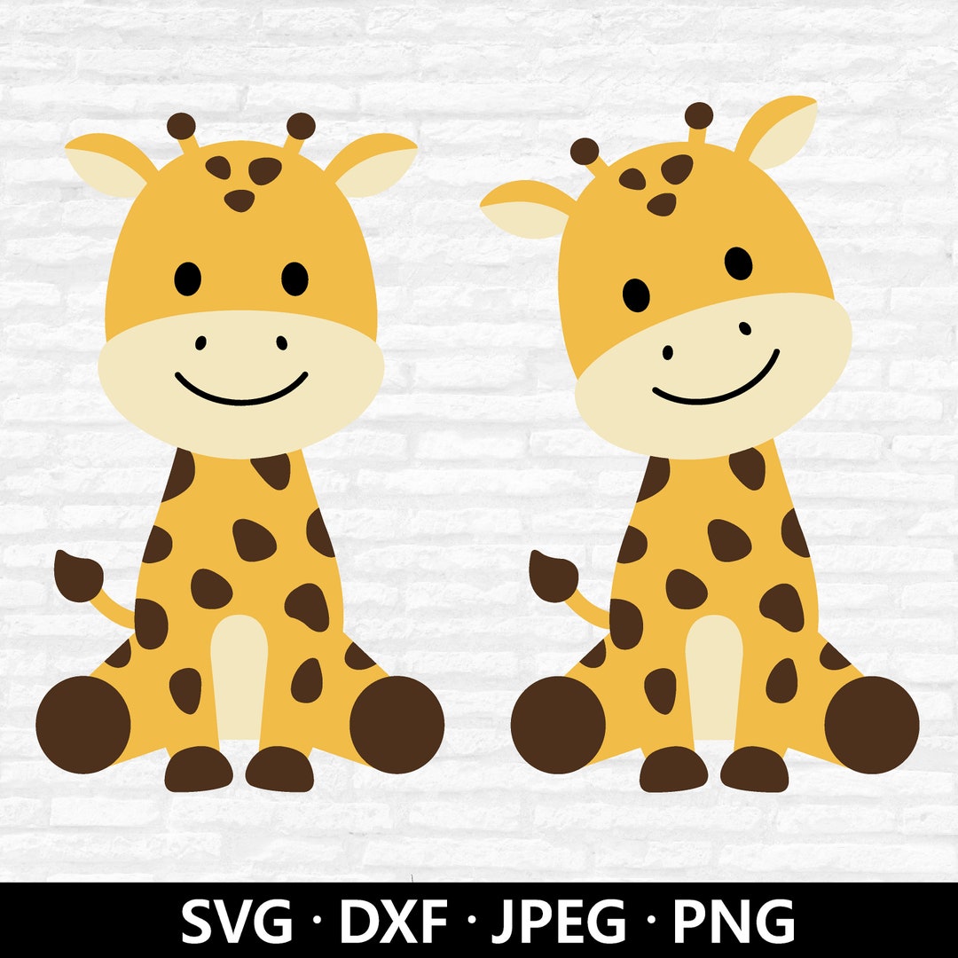 Cute Giraffe SVG, Giraffe Svg, Jungle Animals Svg, Baby Animal Svg ...