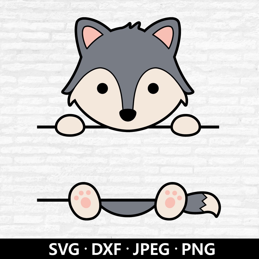 Wolf Monogram SVG, Nursery Clipart (digital Download) - Etsy