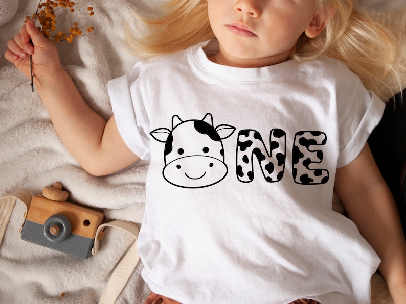 Cow One Birthday SVG 1st Birthday SVG Holy Cow I Am One Svg - Etsy
