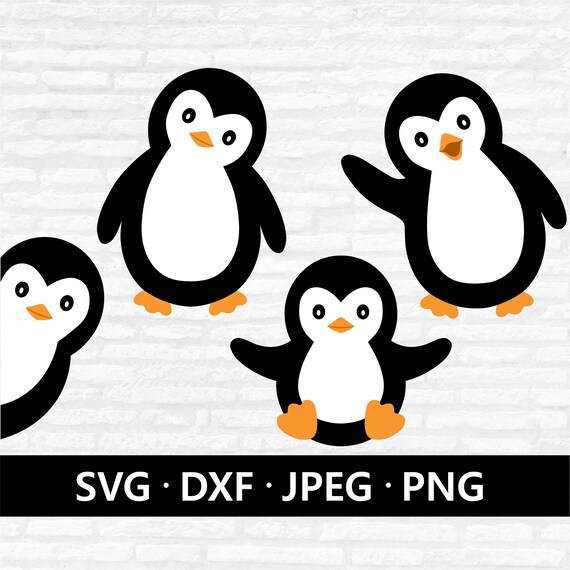 Penguin svg Cut file for Cricut Cute baby penguin svg Silhouette ...