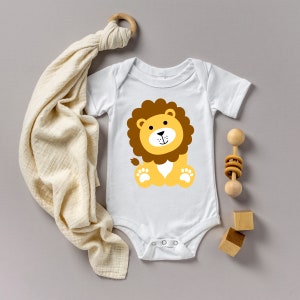 Cute Baby Lion SVG Cut File for Cricut, Baby Shower Boy Shirt, Cricut ...