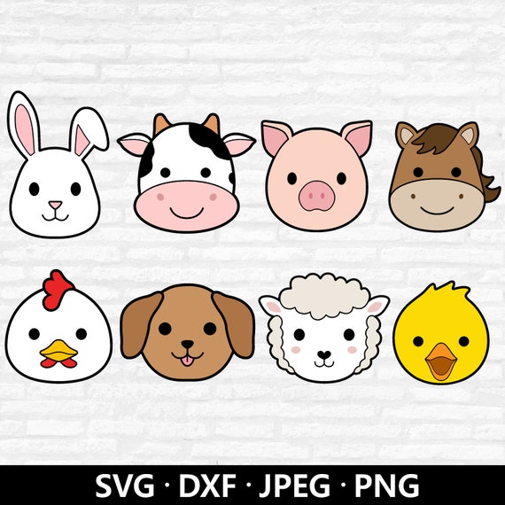 Farm Animal Face Clipart