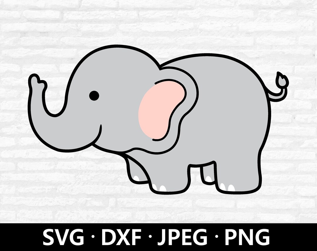 Baby Elephant SVG Elephant Layered File Baby Shower Svg - Etsy