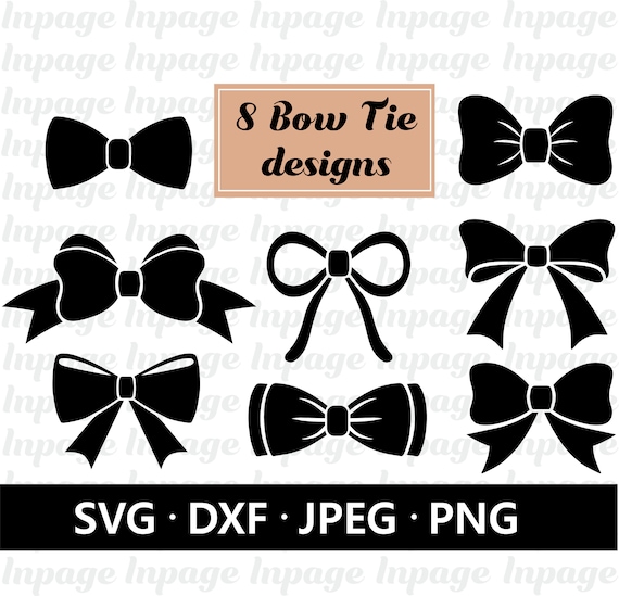 Bow Tie Svg Bow SVG File Bow Vector Bow Clipart Bow Svg Bundle | Etsy ...