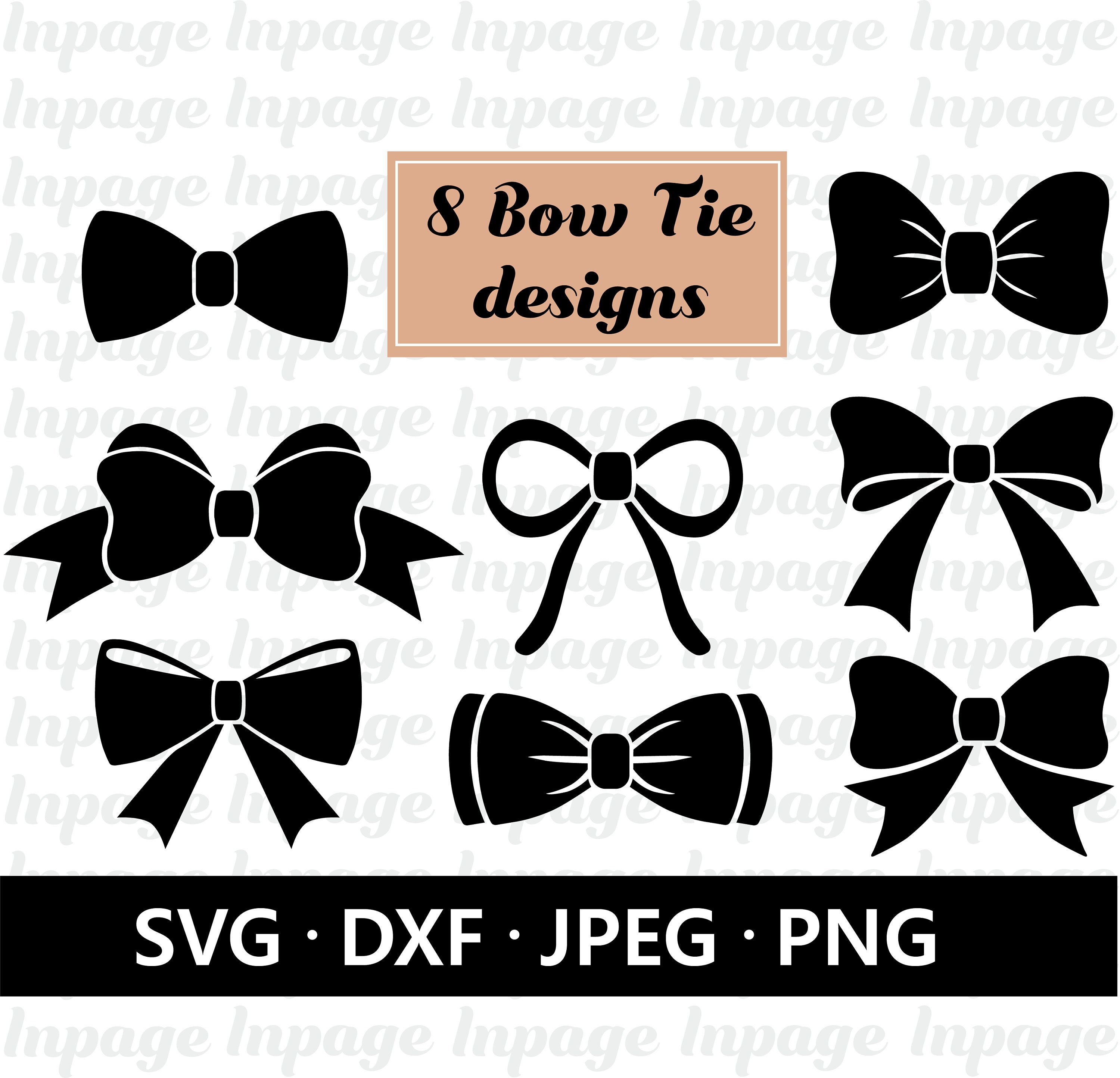 Bow Tie Svg Bow SVG File Bow Vector Bow Clipart Bow Svg Bundle | Etsy ...