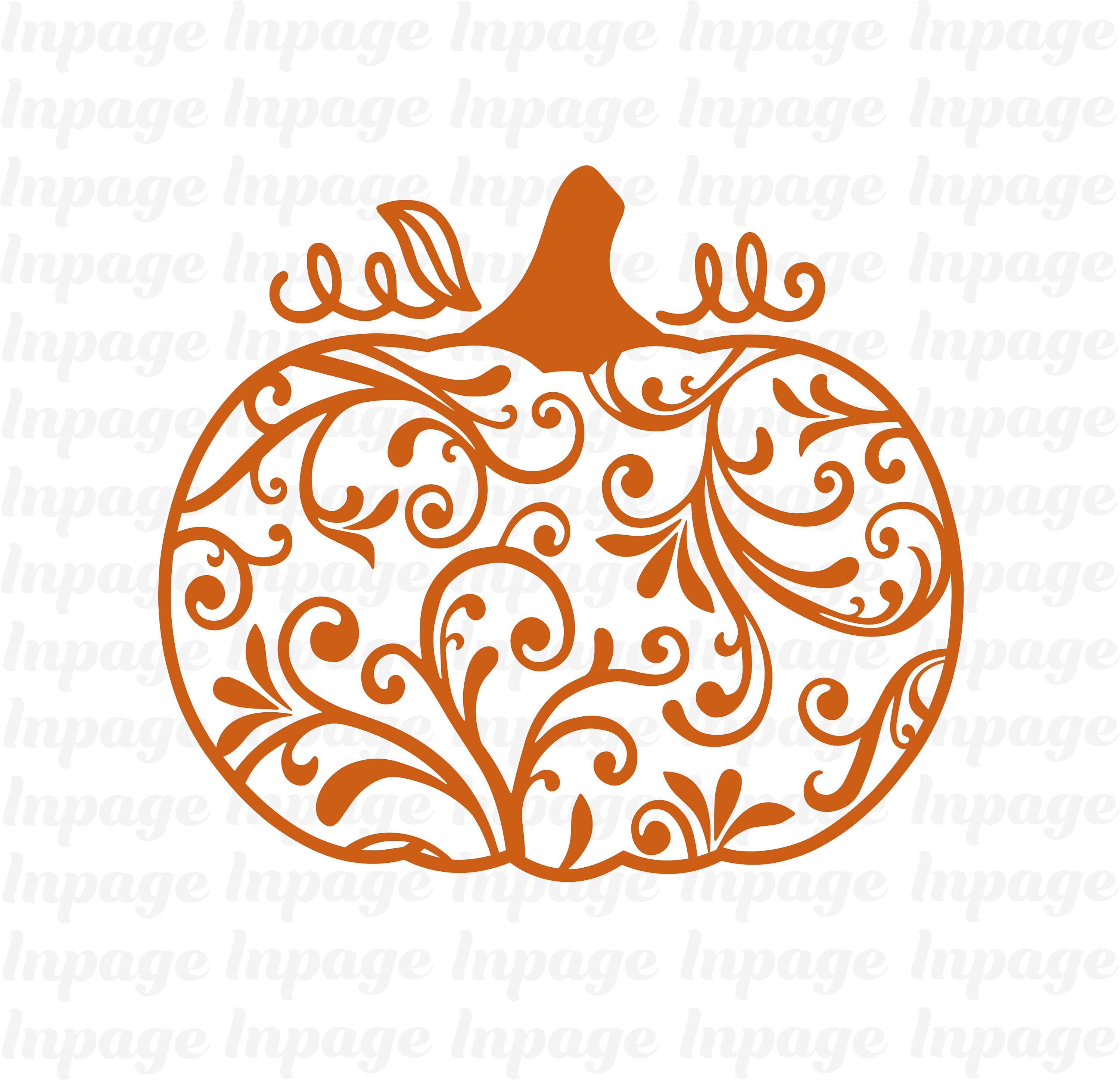 Fall Pumpkin SVG Pumpkin Svg Halloween Svg Fall Svg Swirly - Etsy