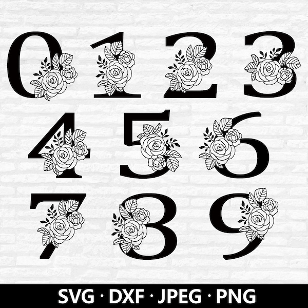 Number Svg - Etsy Canada
