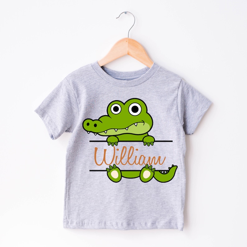 Alligator Monogram SVG Cute Baby Crocodile SVG Crocodile - Etsy