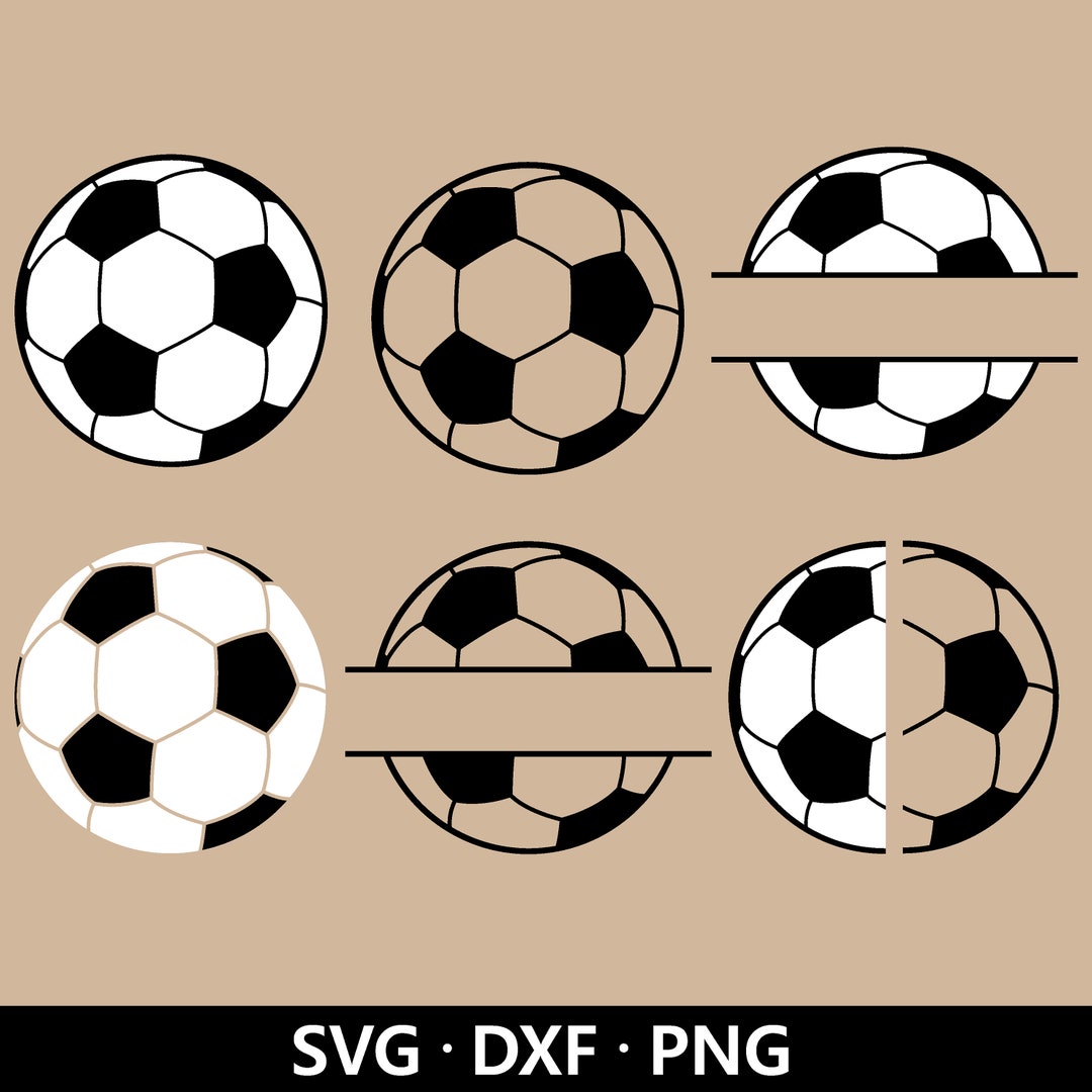 Soccer Ball SVG, Soccer Svg Bundle, Sports Clipart, Soccer Ball Split ...