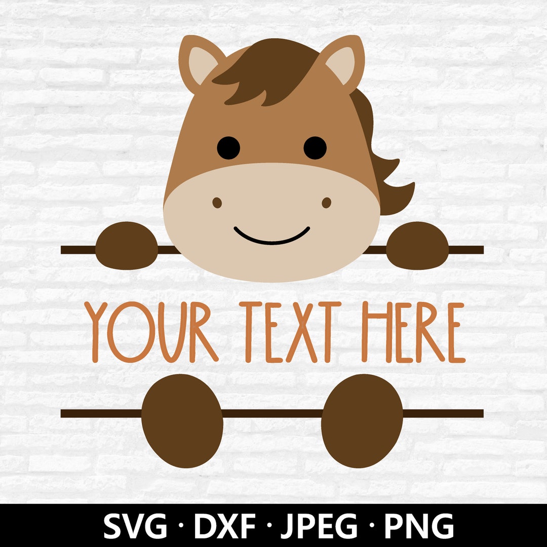 Monograma de caballo SVG Caballo bebé SVG Archivo de corte - Etsy México