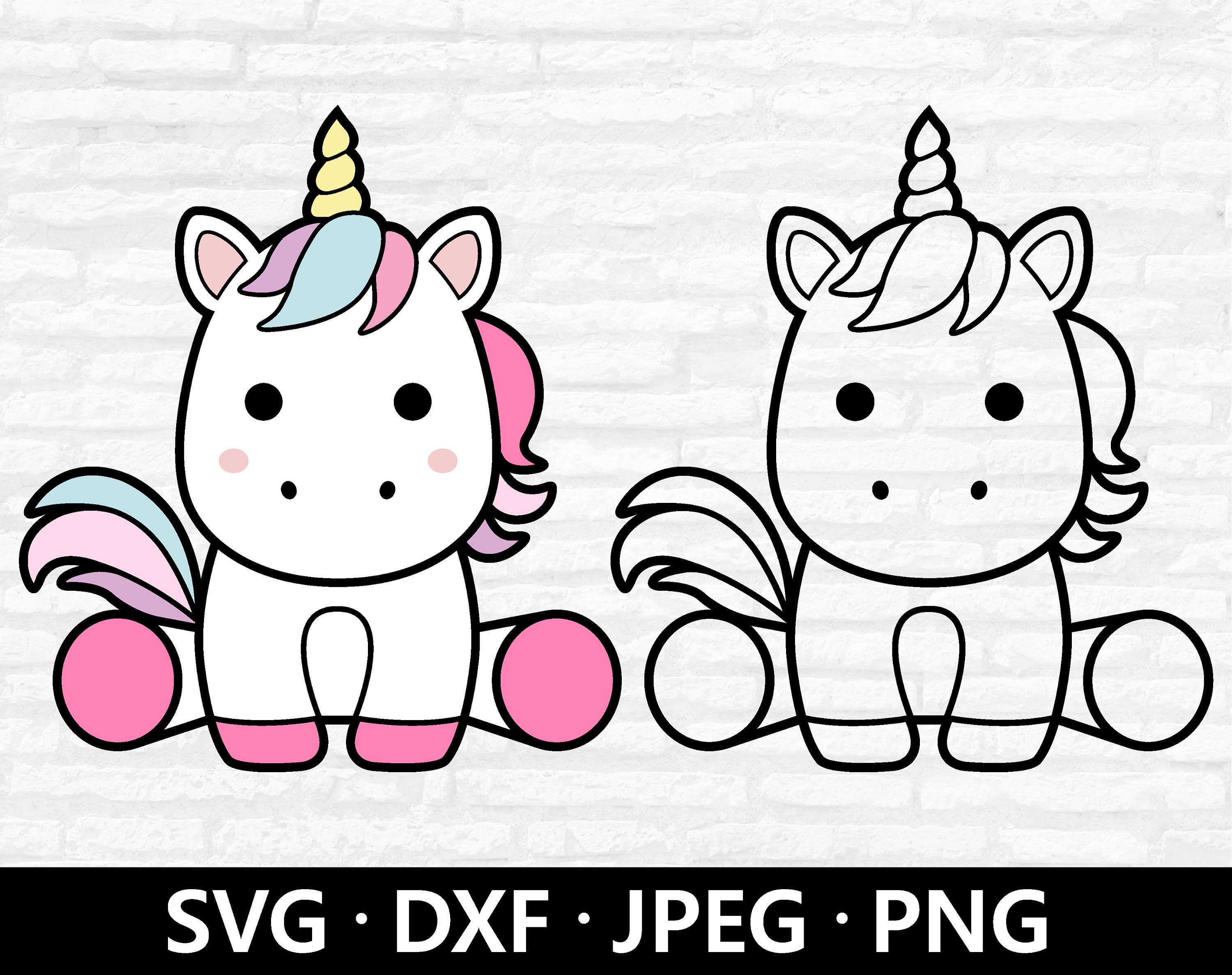 Cute Unicorn SVG Unicorn SVG Kids Unicorn Clipart Unicorn - Etsy UK