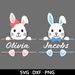 Cute Baby Bunny SVG, Easter Bunny Cut File, Rabbit SVG Baby Shower ...