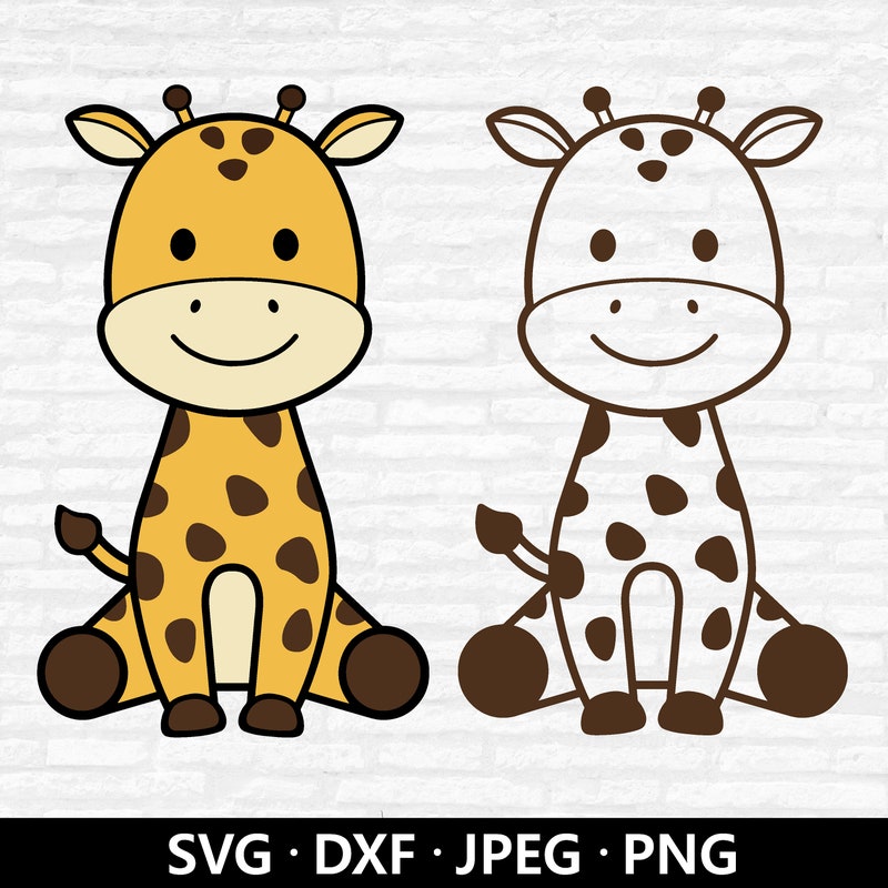 Giraffe Svg - Etsy