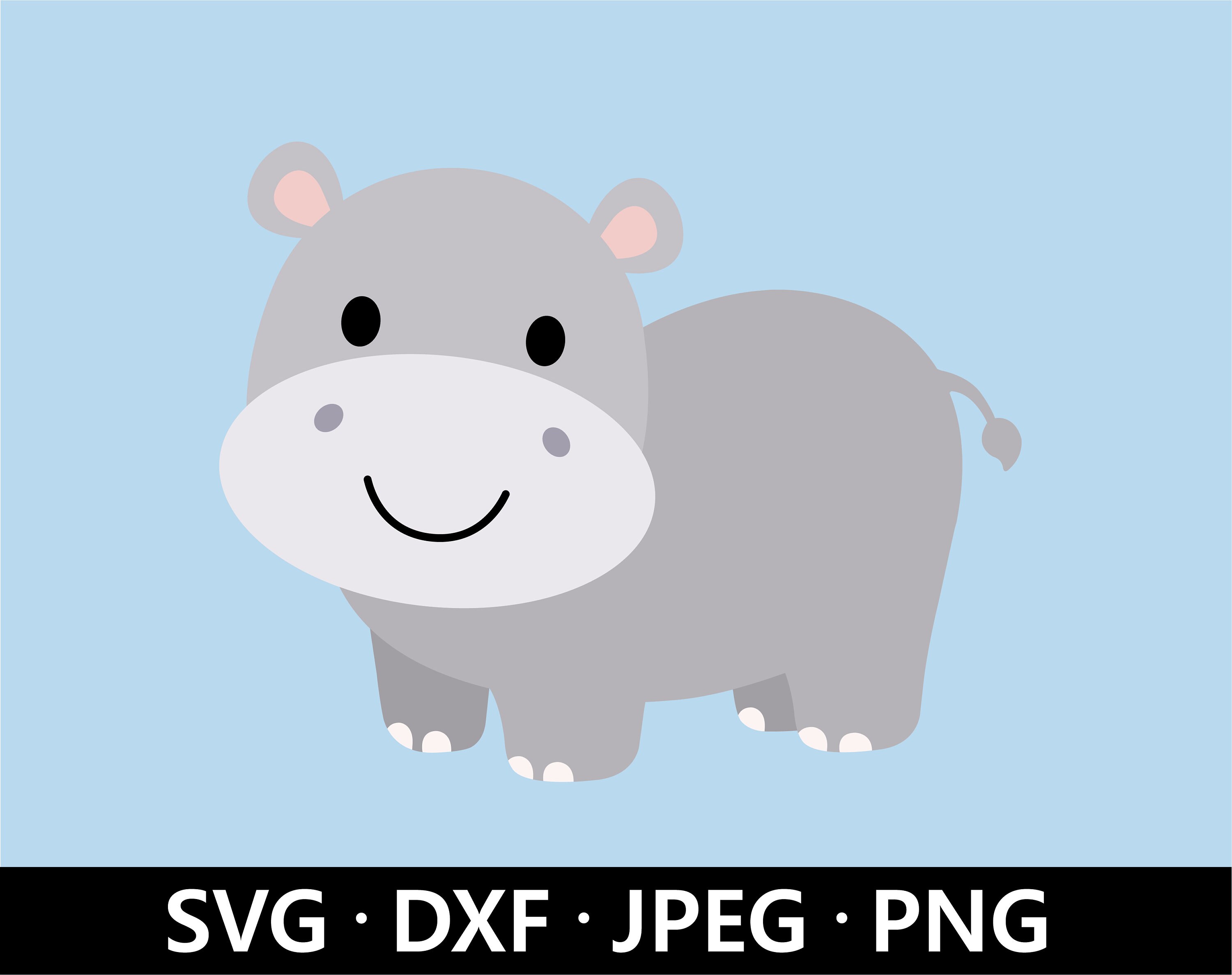 Cute Hippo Svg Baby Hippo Svg Hippo Svg Hippo Clipart - Etsy UK