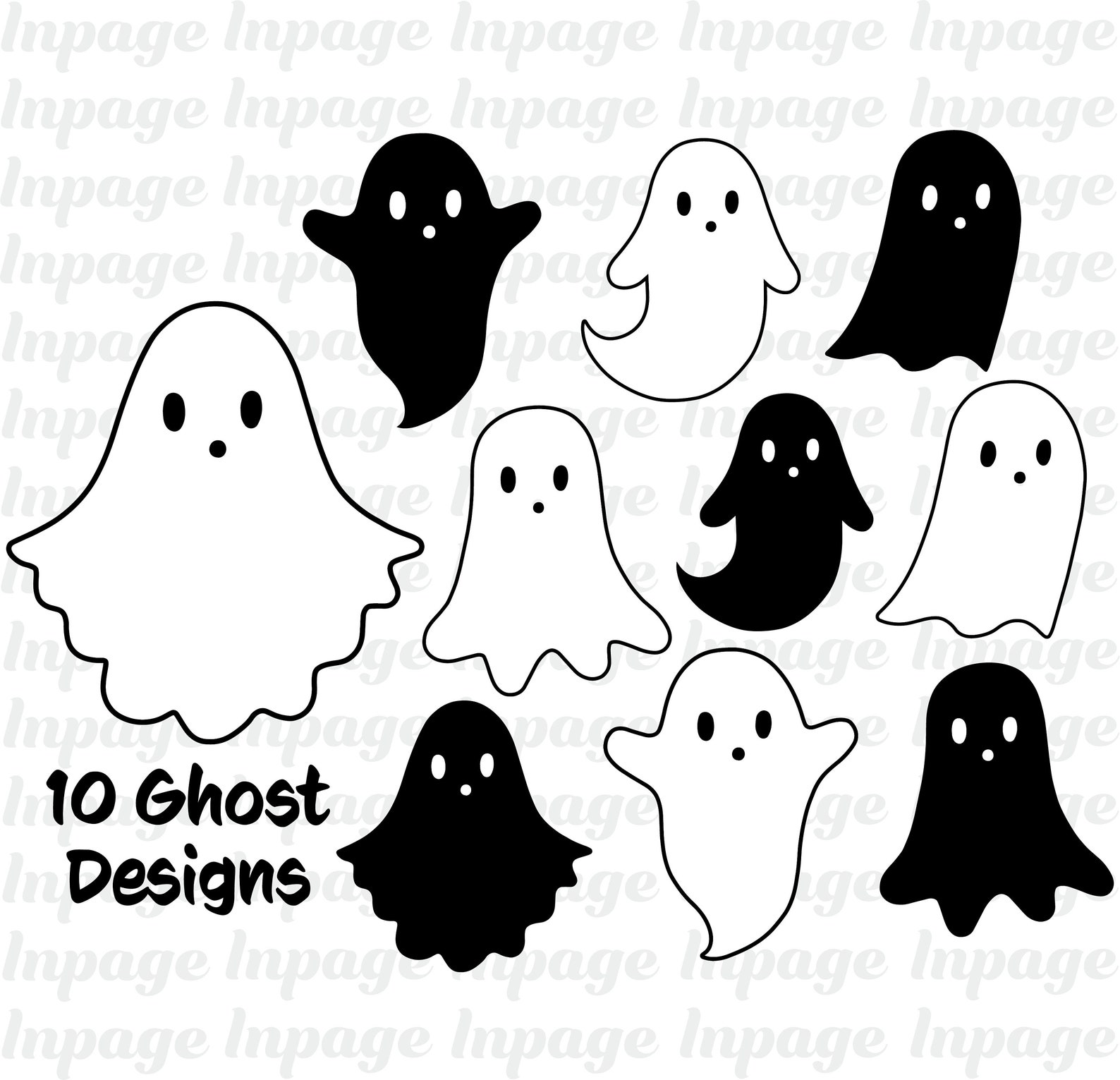 GHOST SVG Halloween Svg Ghosts Svg Ghost Svg Bundle Ghost - Etsy