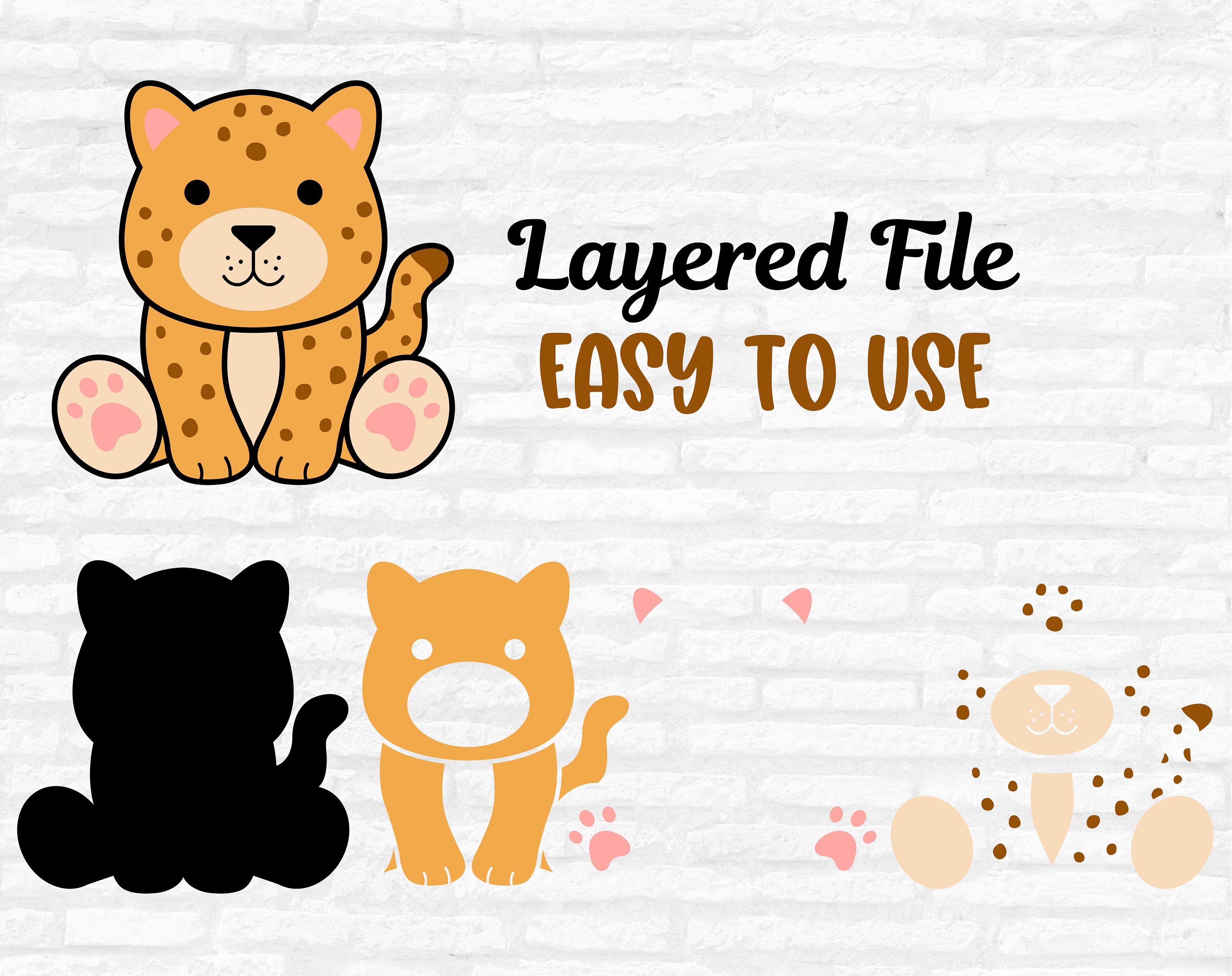 Cheetah SVG Leopard SVG Cute Baby Cheetah Svg Cheetah - Etsy Australia