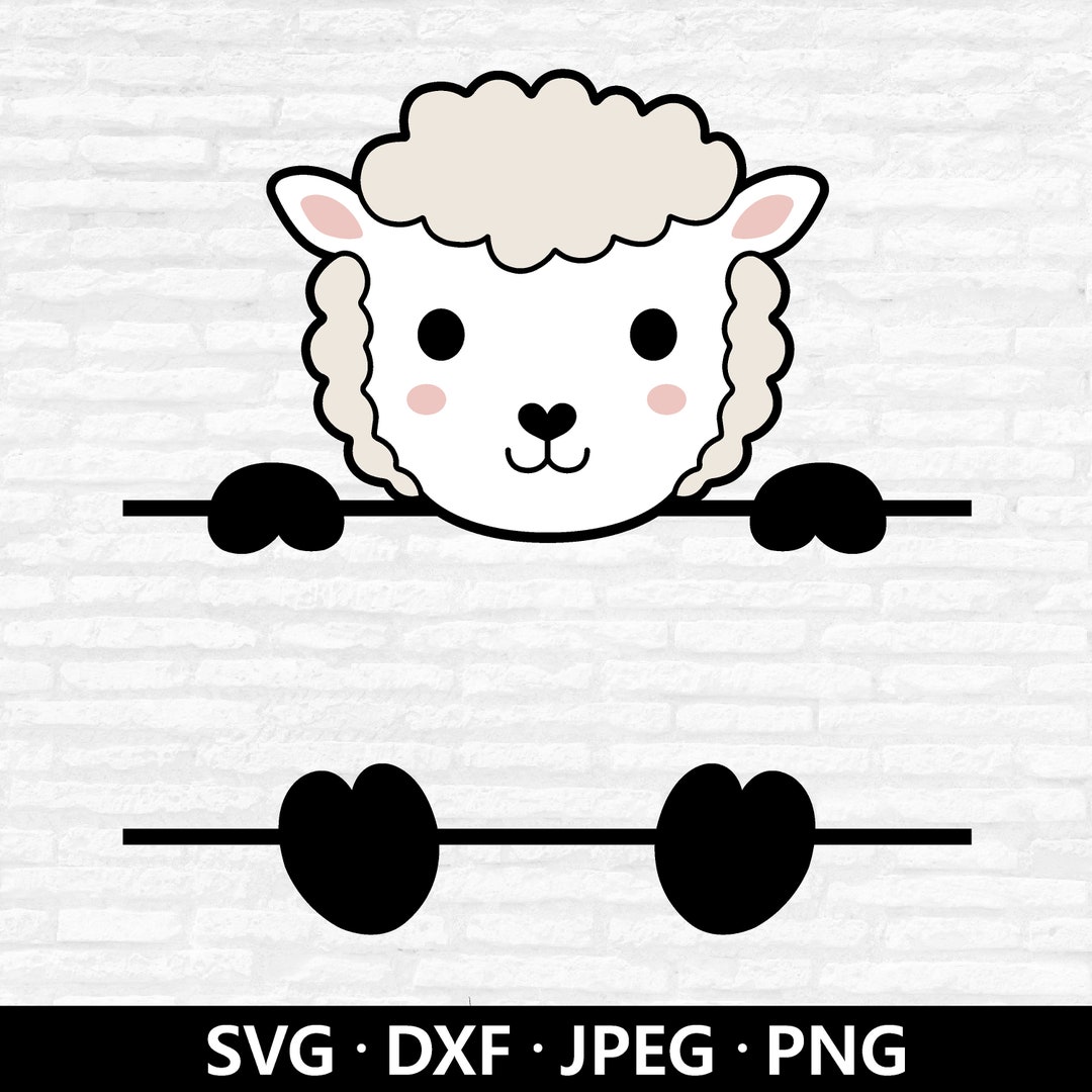 Sheep Monogram SVG, Baby Sheep SVG, Sheep Svg, Cute Sheep Cut File ...