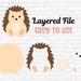 Hedgehog SVG, Cute Hedgehog Cut File, Woodland Animals SVG, Cute ...