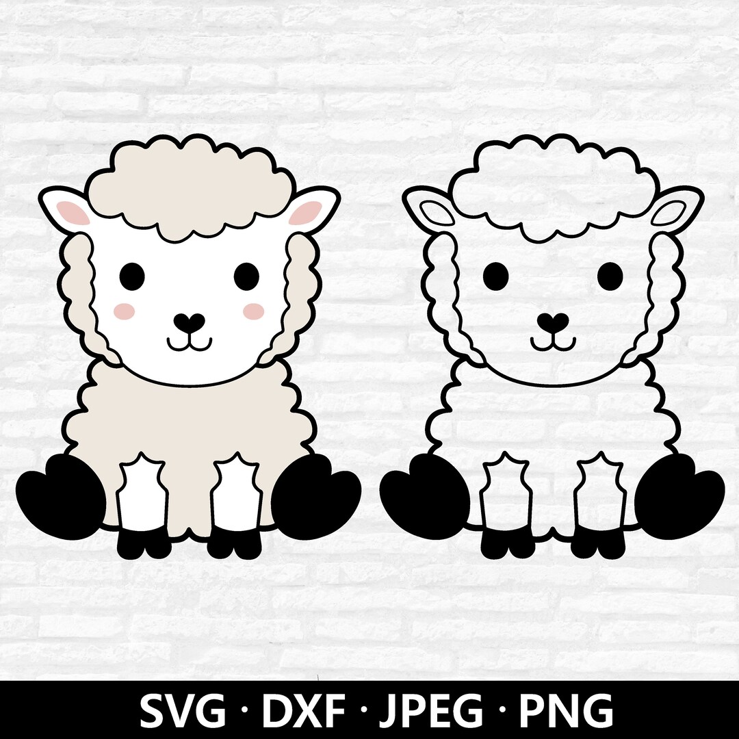 Sheep SVG, Baby Sheep Svg, Farm Animal Svg, Easter Svg, Animal Vector ...