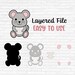 Cute Mouse SVG, Mouse Clipart, Mouse Vector File, Kawaii Animal Svg ...
