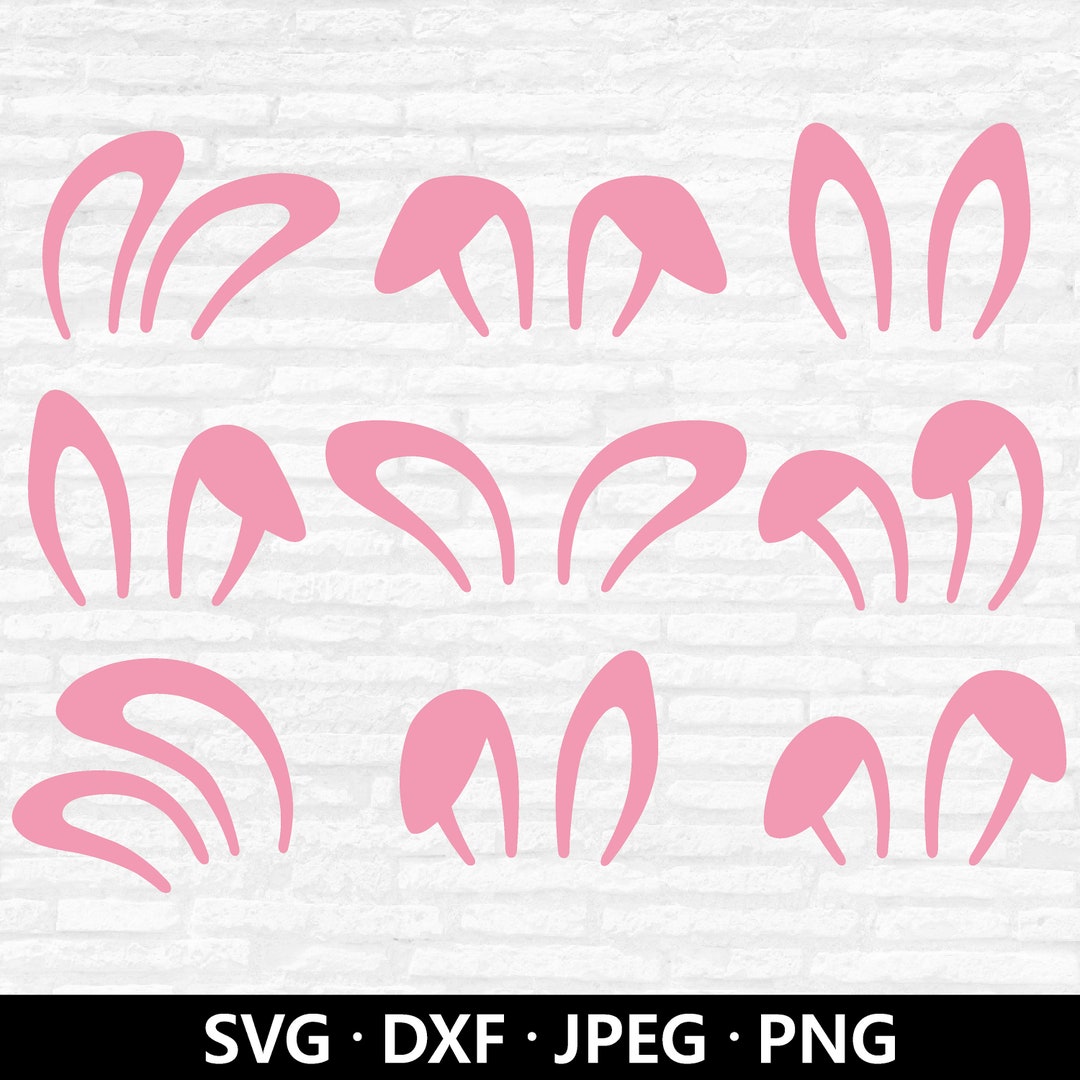 Bunny Ears SVG Bundle, Easter Cut File, Bunny Ears Svg, Easter Bunny ...