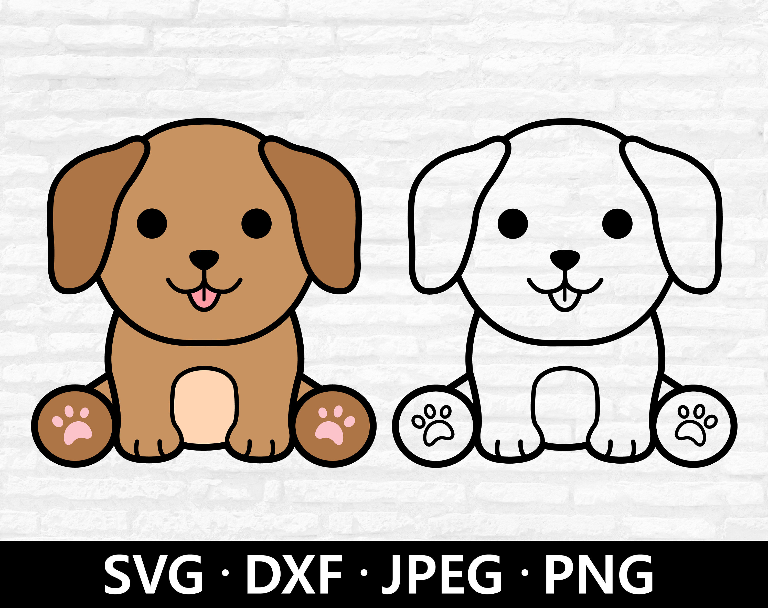 Puppy SVG Dog Cut File Cute Dog SVG Baby Shower Pet SVG - Etsy Australia