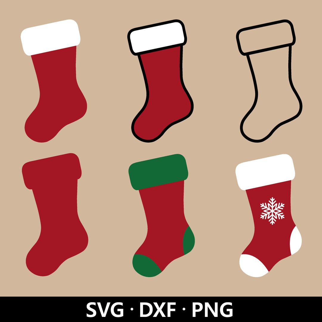 Christmas Socks Svg, Christmas Svg Files, Christmas Stockings Svg ...