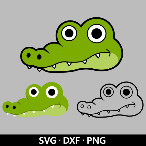 Animated Crocodile Face